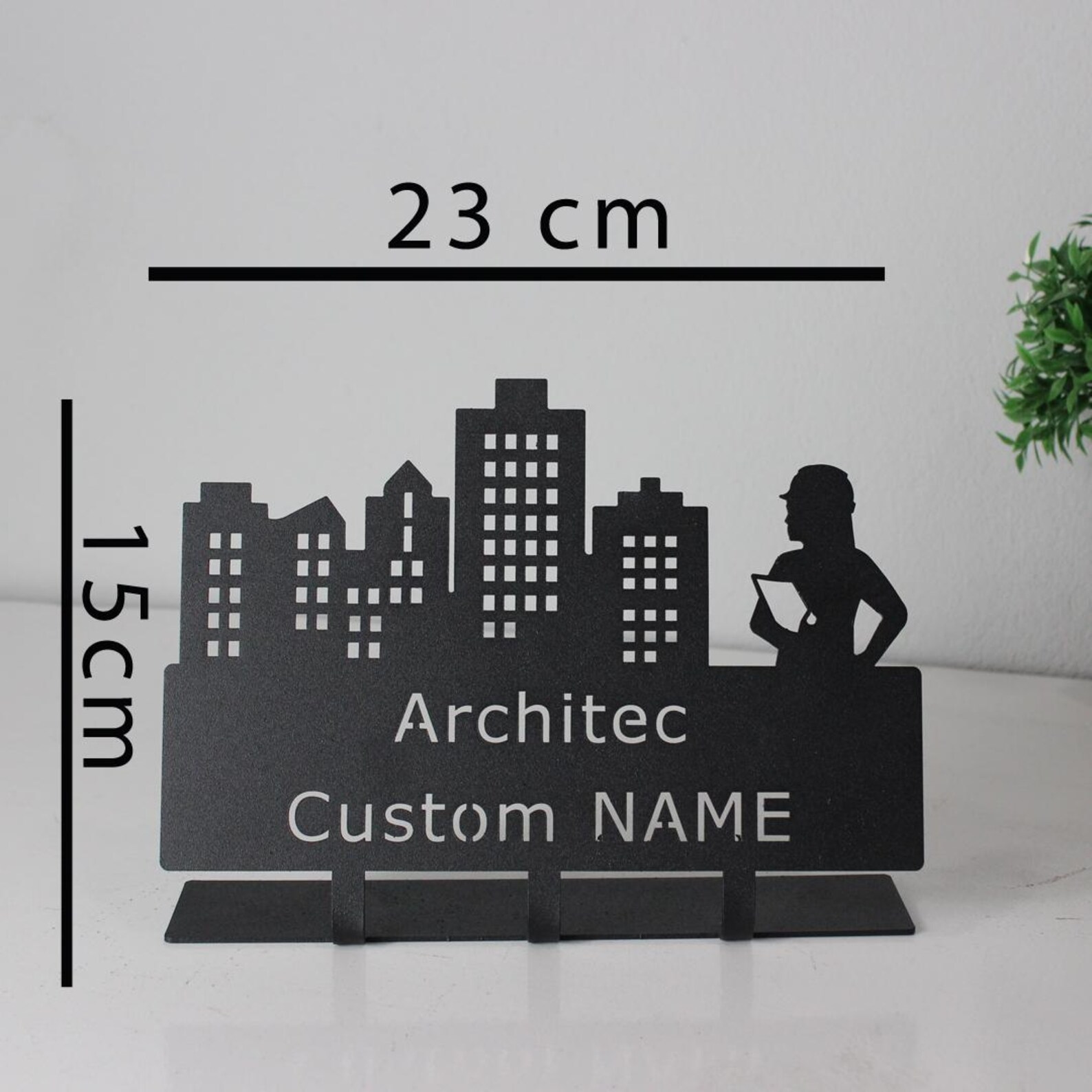 Architect Custom Metal Nameplate: Elegant Office Desk Decor - Etsy