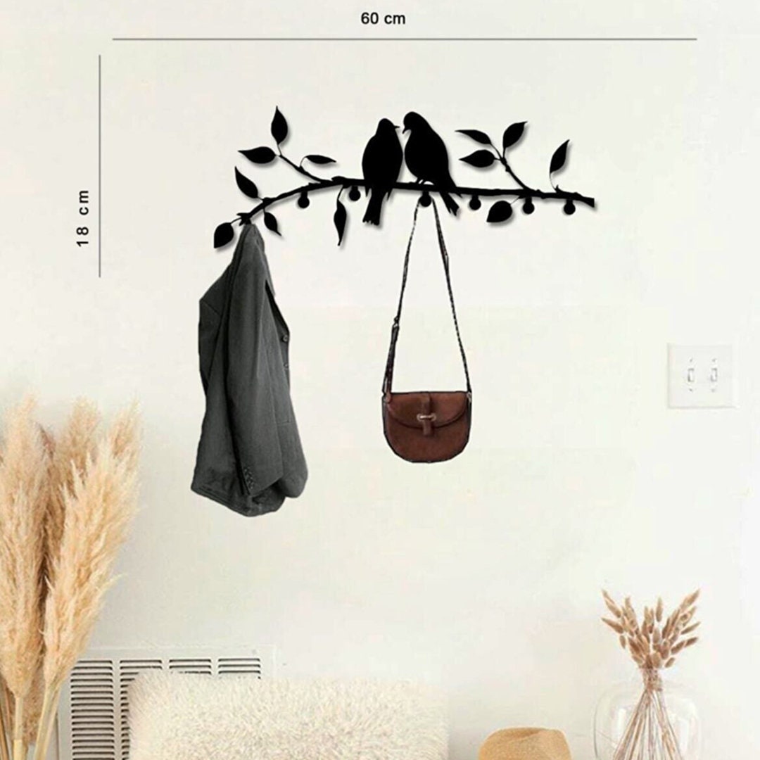 Modern Coat Rack Birds Set Wall Mounted Coat Rack Modern - Etsy