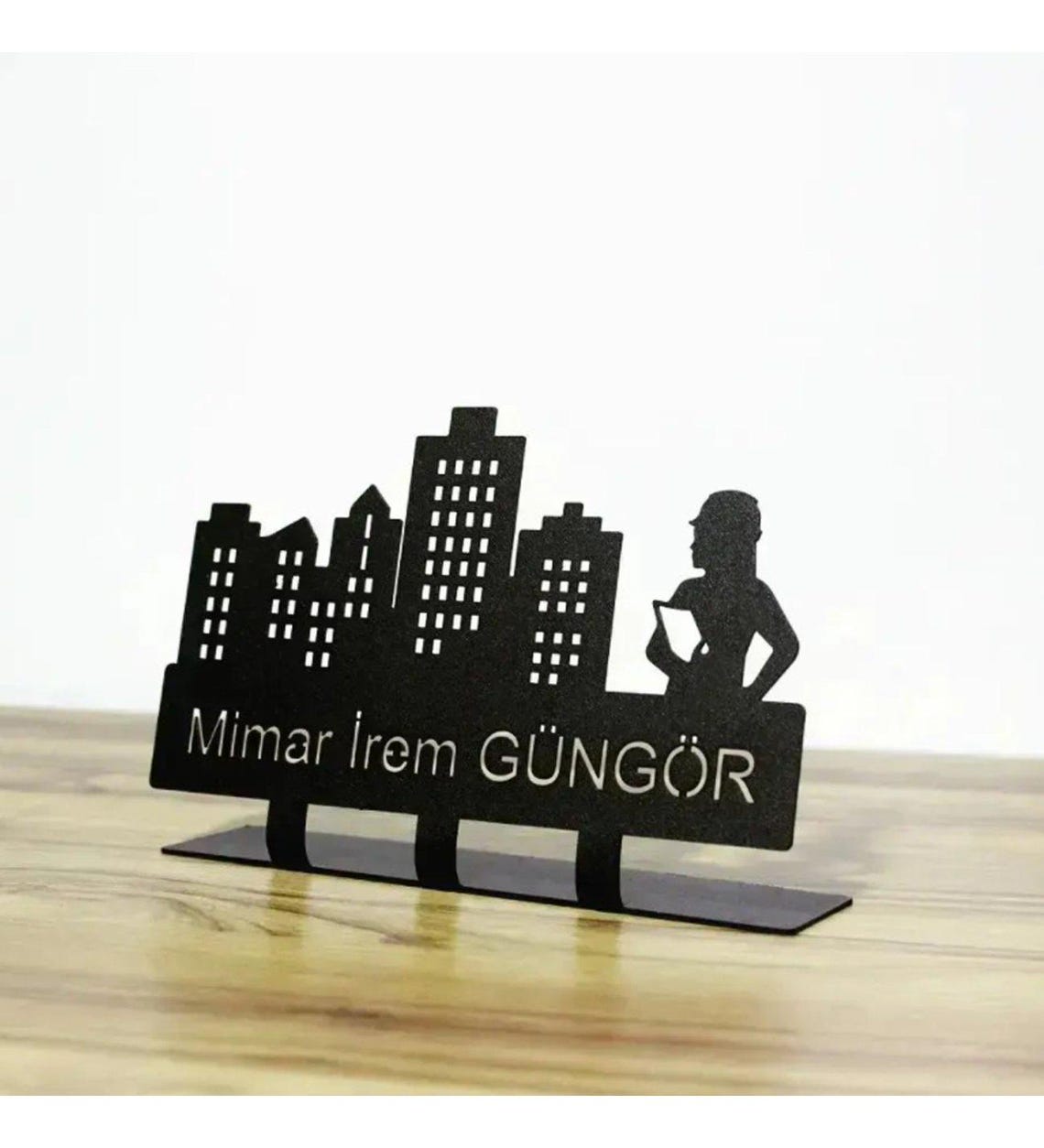 Architect Custom Metal Nameplate: Elegant Office Desk Decor - Etsy