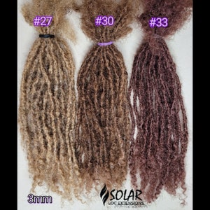 Microloc Extensions; NATURAL Curl MICROINTERLOCK Solarlocs™; 100% Human ...