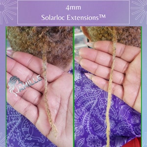 4mm Human Hair Microloc Solarlocs ™extensions, Handmade Interlock ...