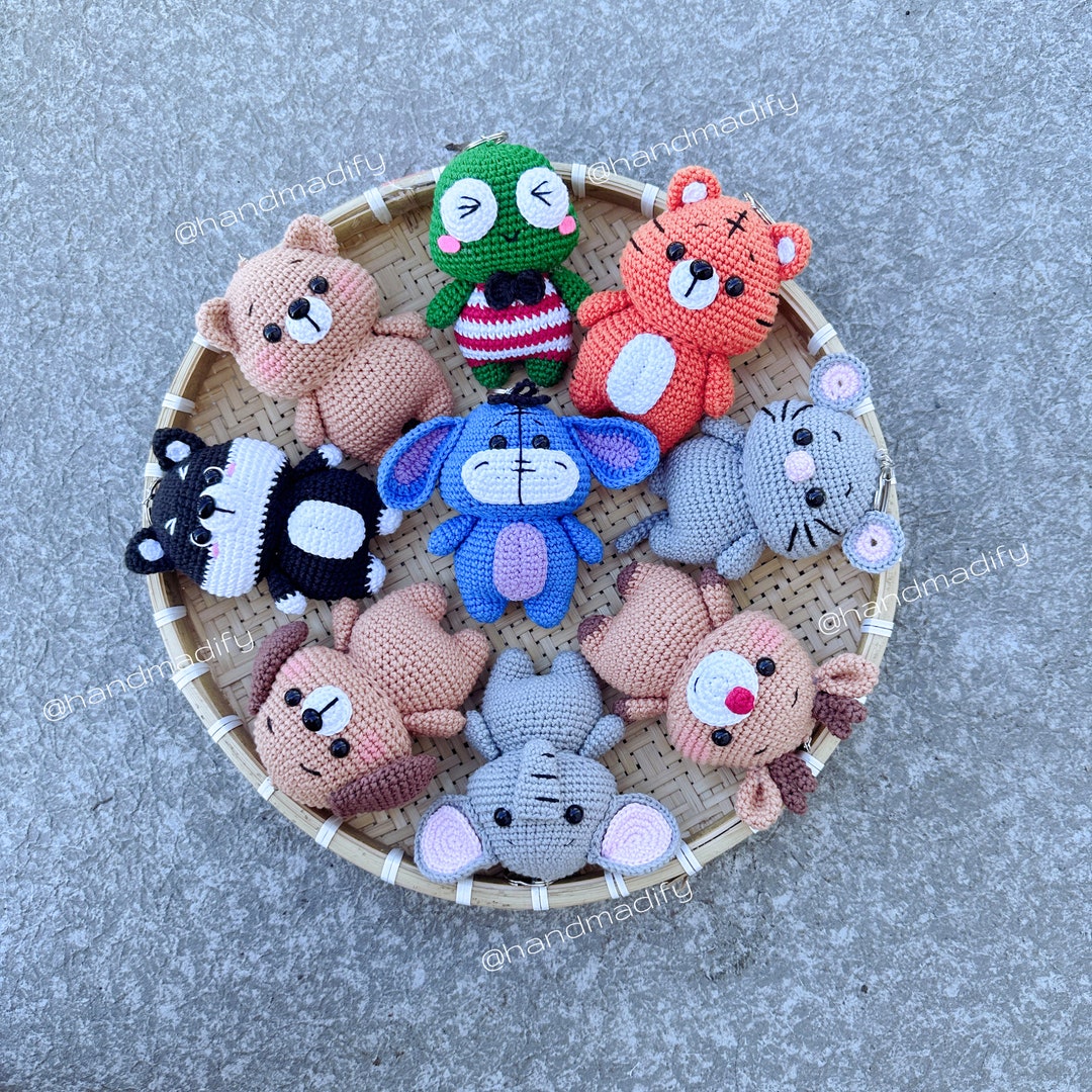 Bundle Keychain Crochet Animals Keychains Handmade Gifts Special Gifts ...