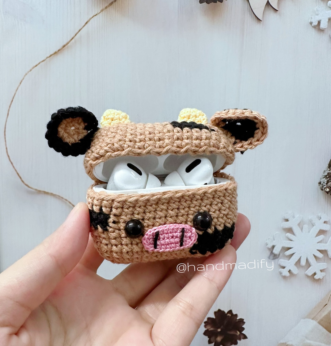 Brown Cow Airpods 1, 2, 3, 4, Pro, Pro 2 Case-animals Headphone Case ...