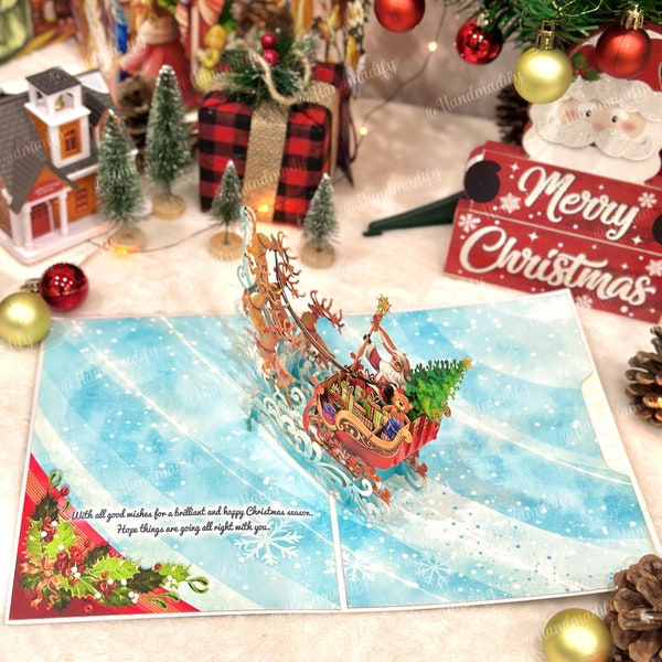 3d Christmas Card - Etsy UK