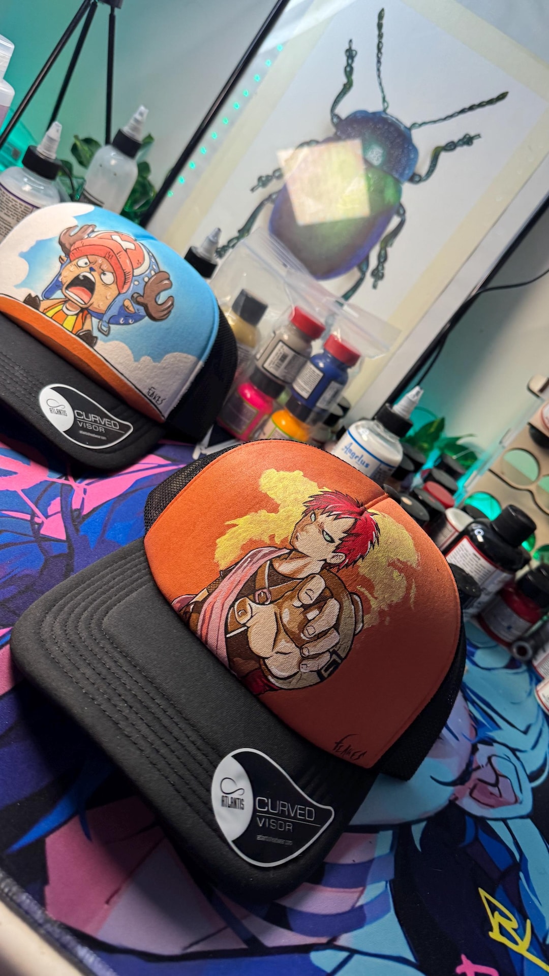 Handpainted Gaara Trucker Hat – Naruto Anime Gift | Sand Village Hat - Etsy