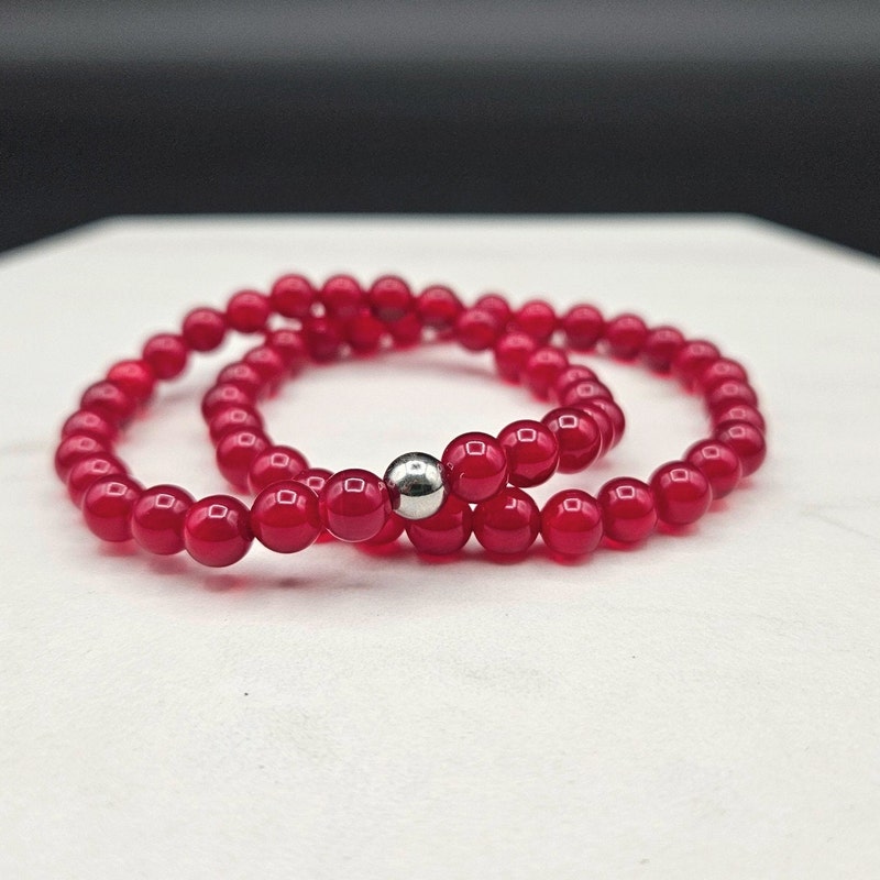 Red Jade Bracelet - Etsy