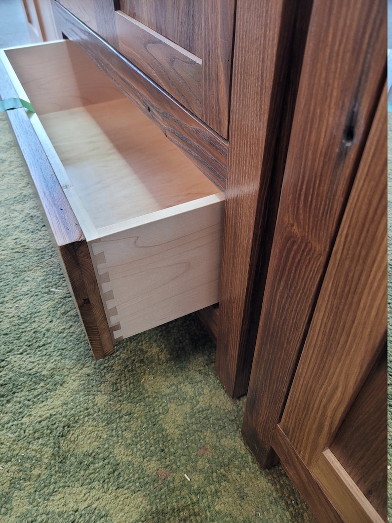 Hand-made American Chestnut Vanity Cabinet for Bathroom, Reclaimed Wood ...