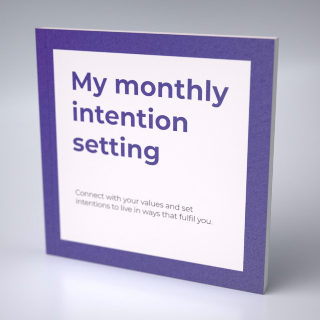 My Monthly Intention Setting Journal - Compact Design for Discovering ...