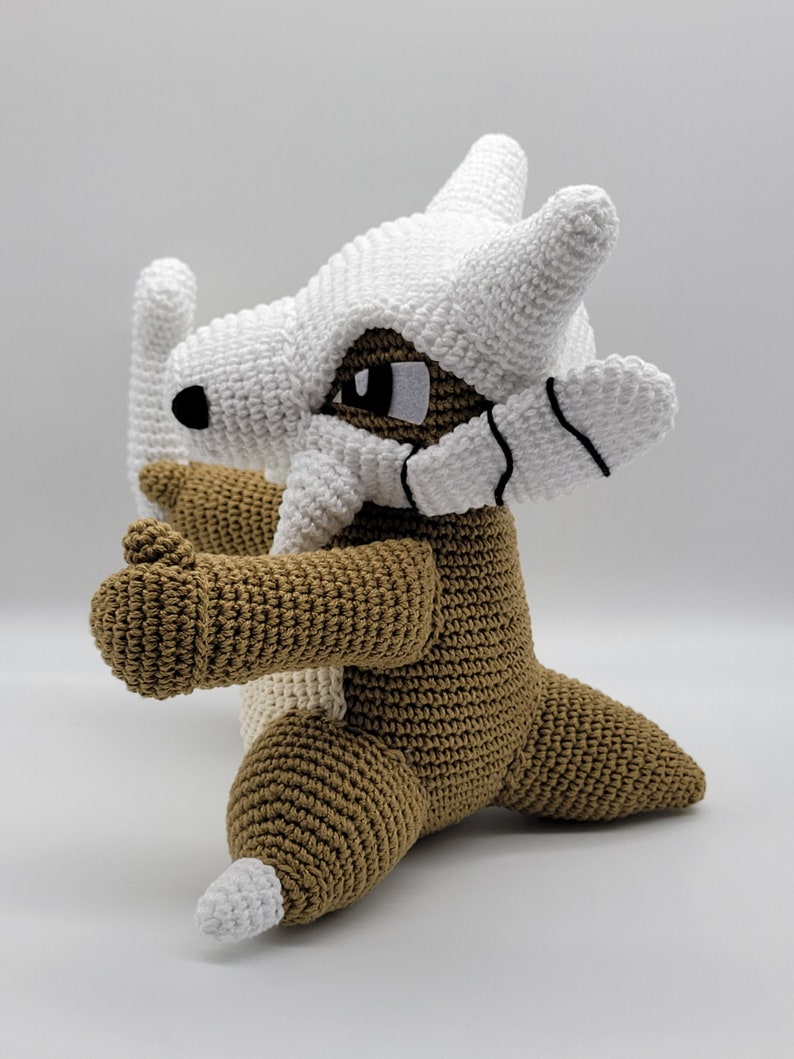 Large Collectable Crochet Cubone Plushie Amigurumi Cubone Handmade ...
