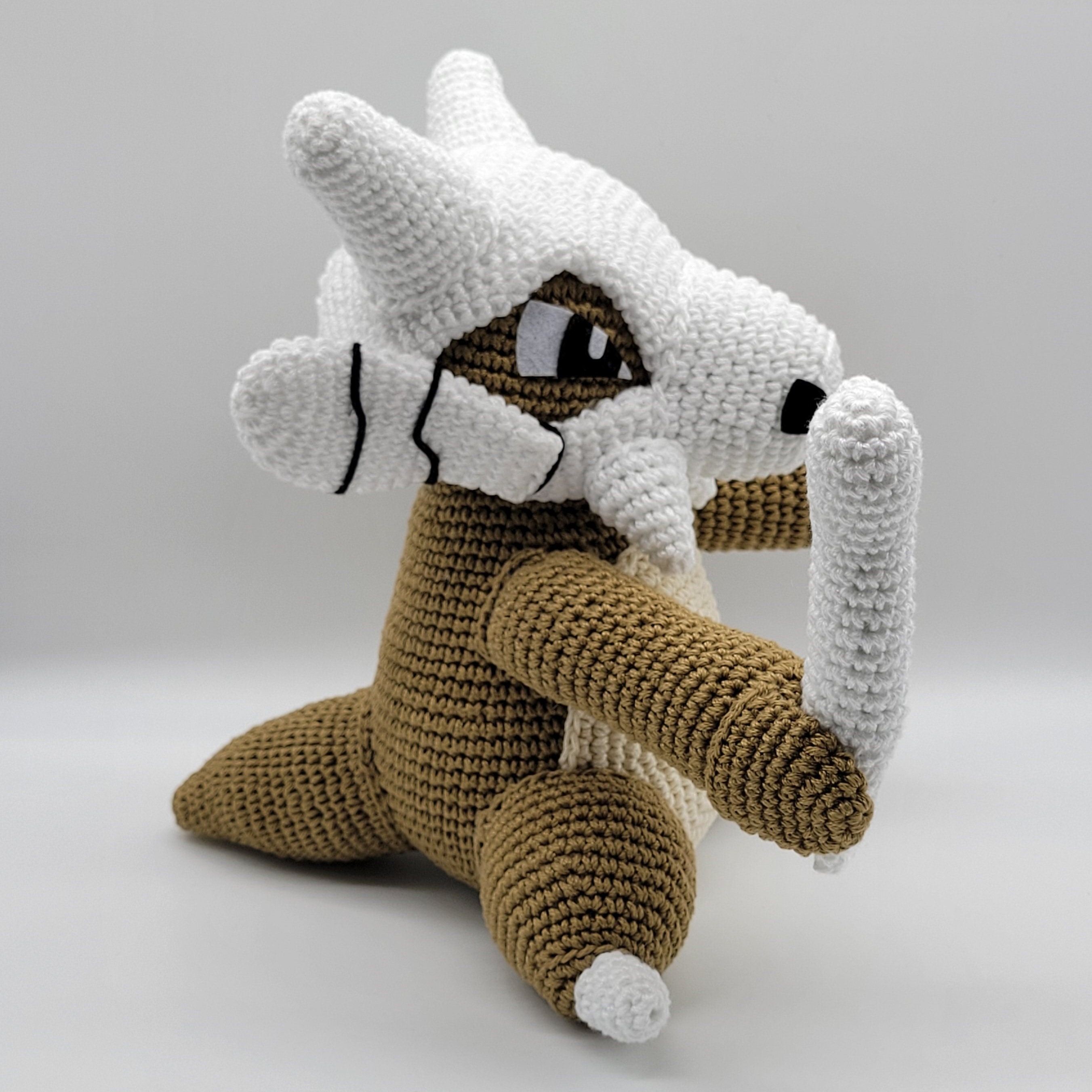 Large Collectable Crochet Cubone Plushie Amigurumi Cubone Handmade ...