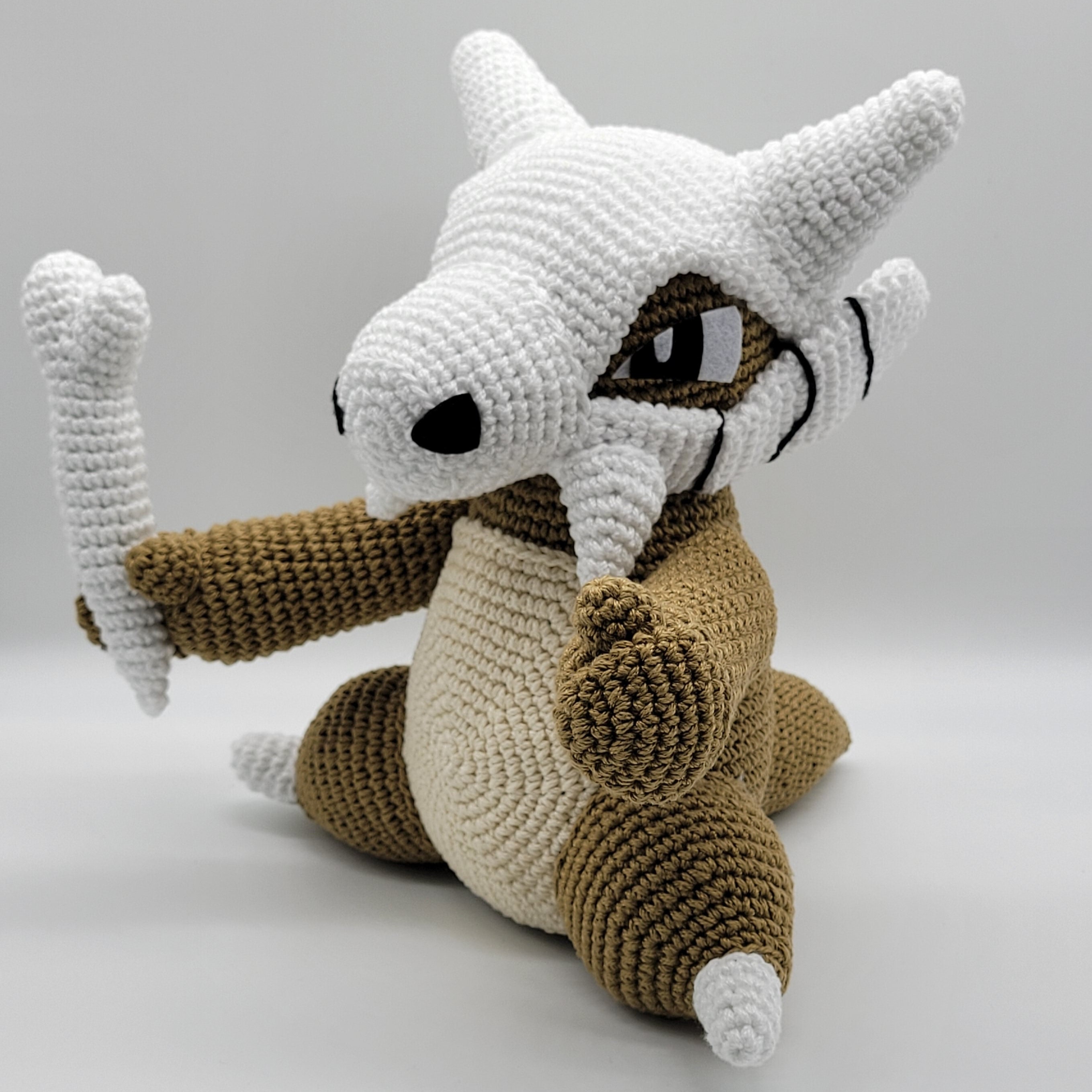 Large Collectable Crochet Cubone Plushie Amigurumi Cubone Handmade ...