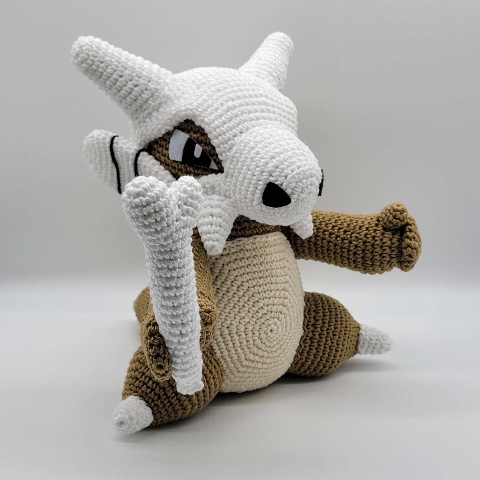 Large Collectable Crochet Cubone Plushie Amigurumi Cubone Handmade ...
