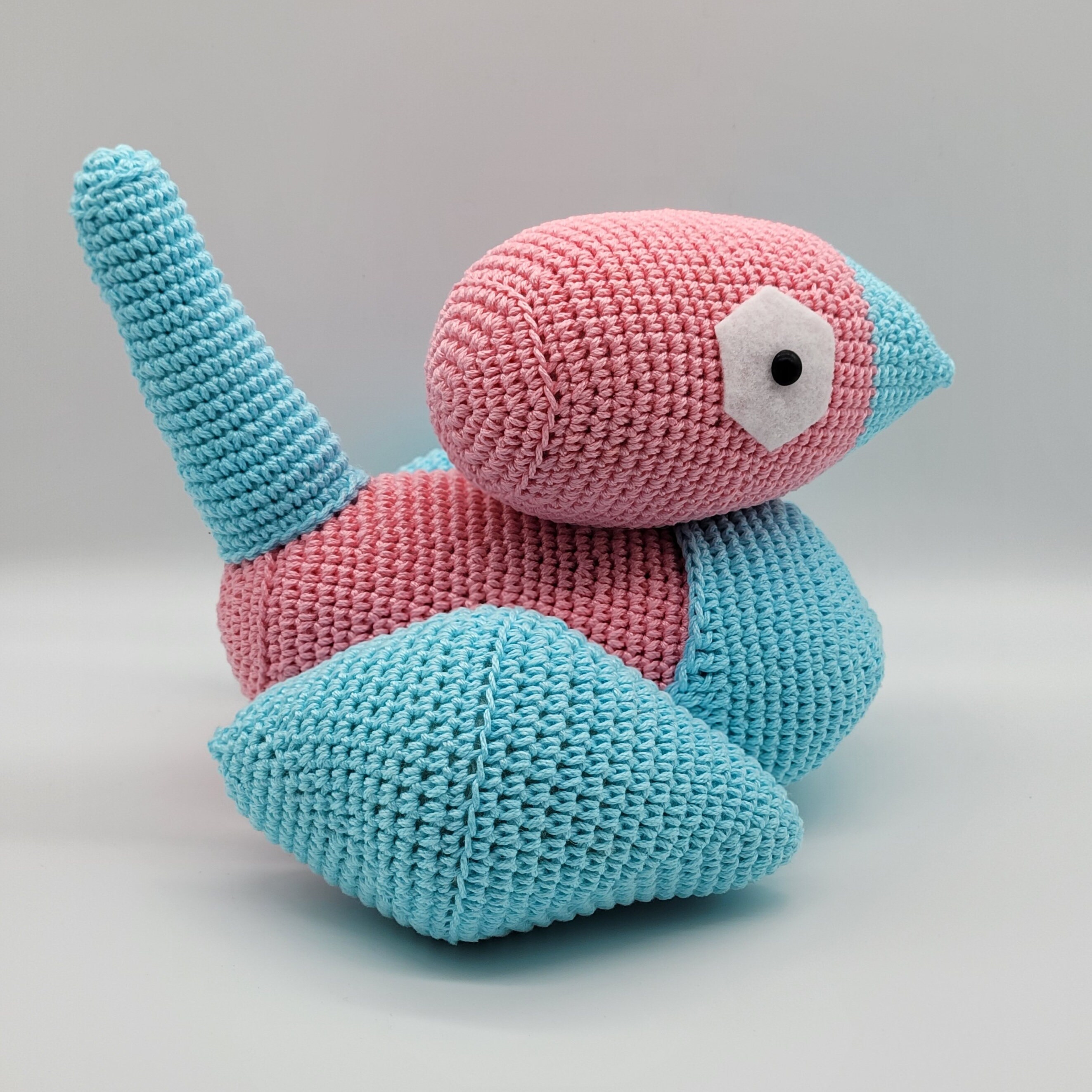 Crochet Amigurumi Porygon Pokemon Plush - Etsy