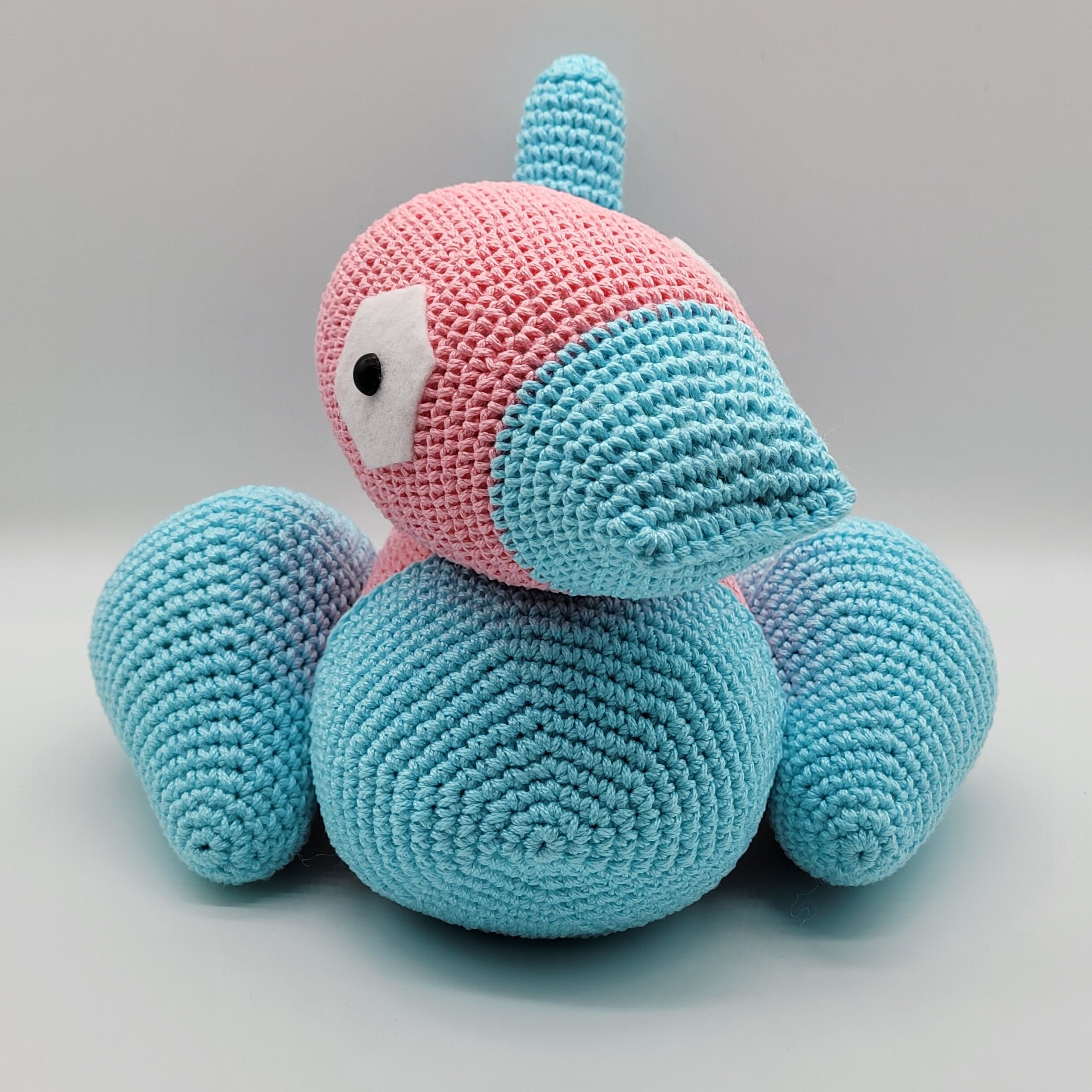 Crochet Amigurumi Porygon Pokemon Plush - Etsy