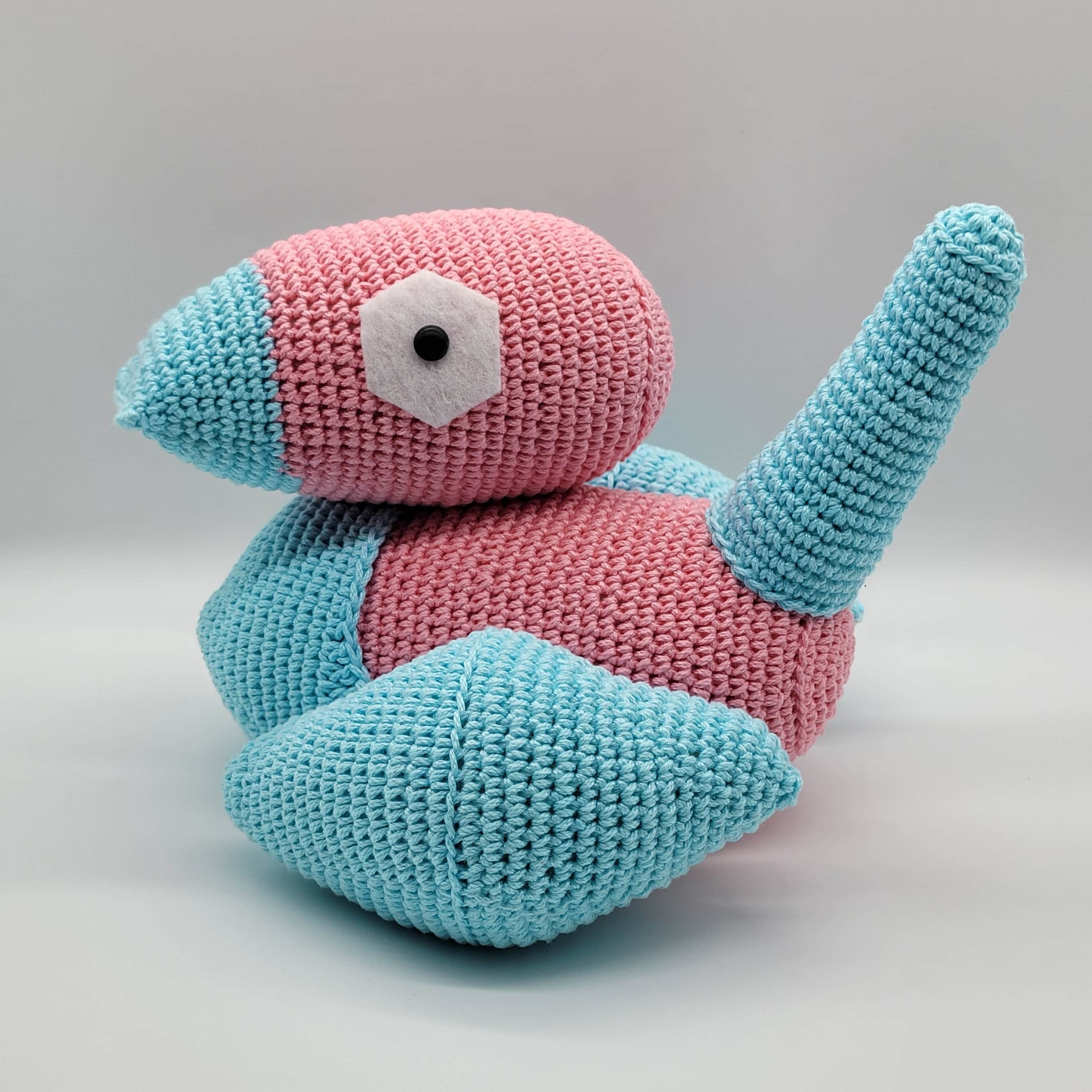 Crochet Amigurumi Porygon Pokemon Plush - Etsy