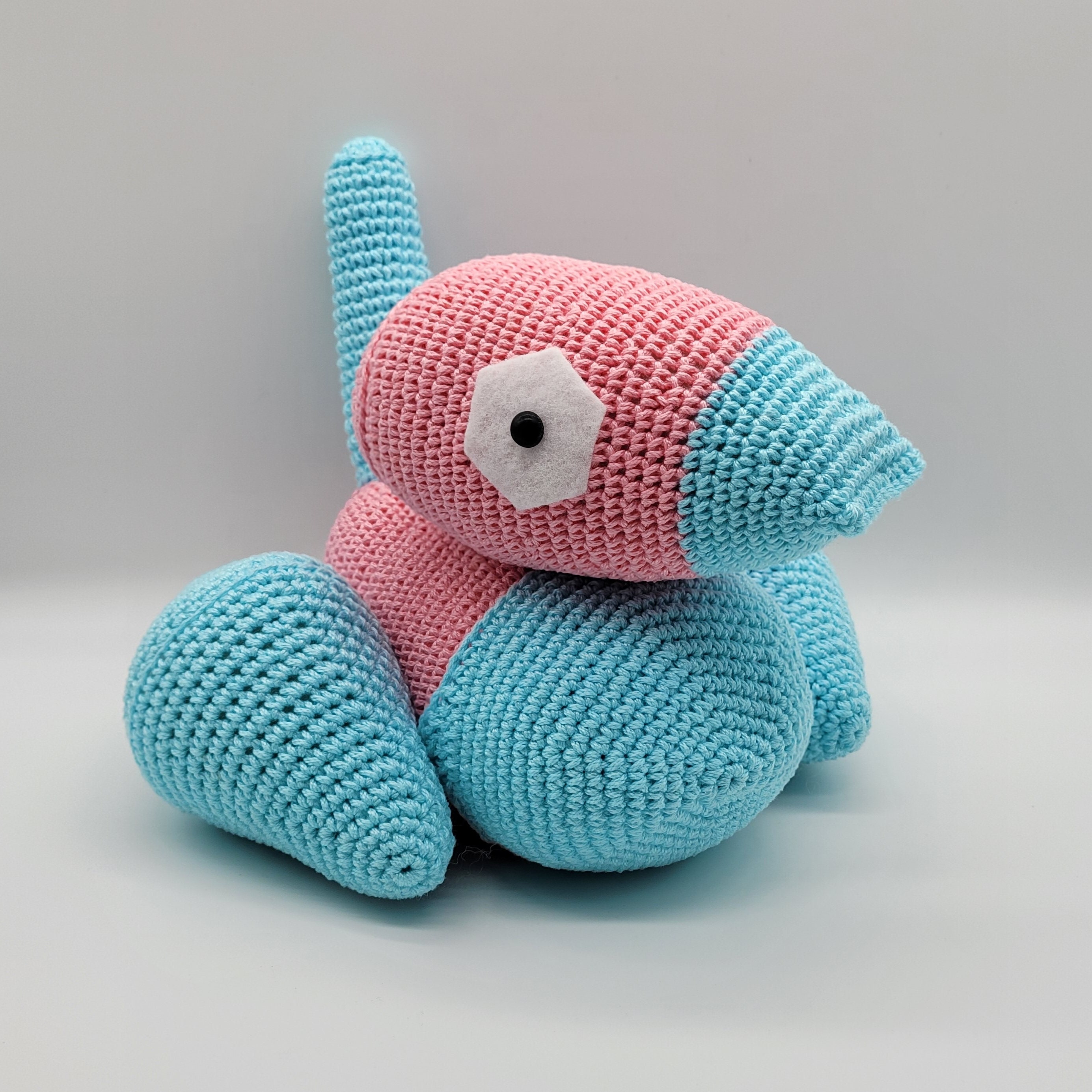 Crochet Amigurumi Porygon Pokemon Plush - Etsy