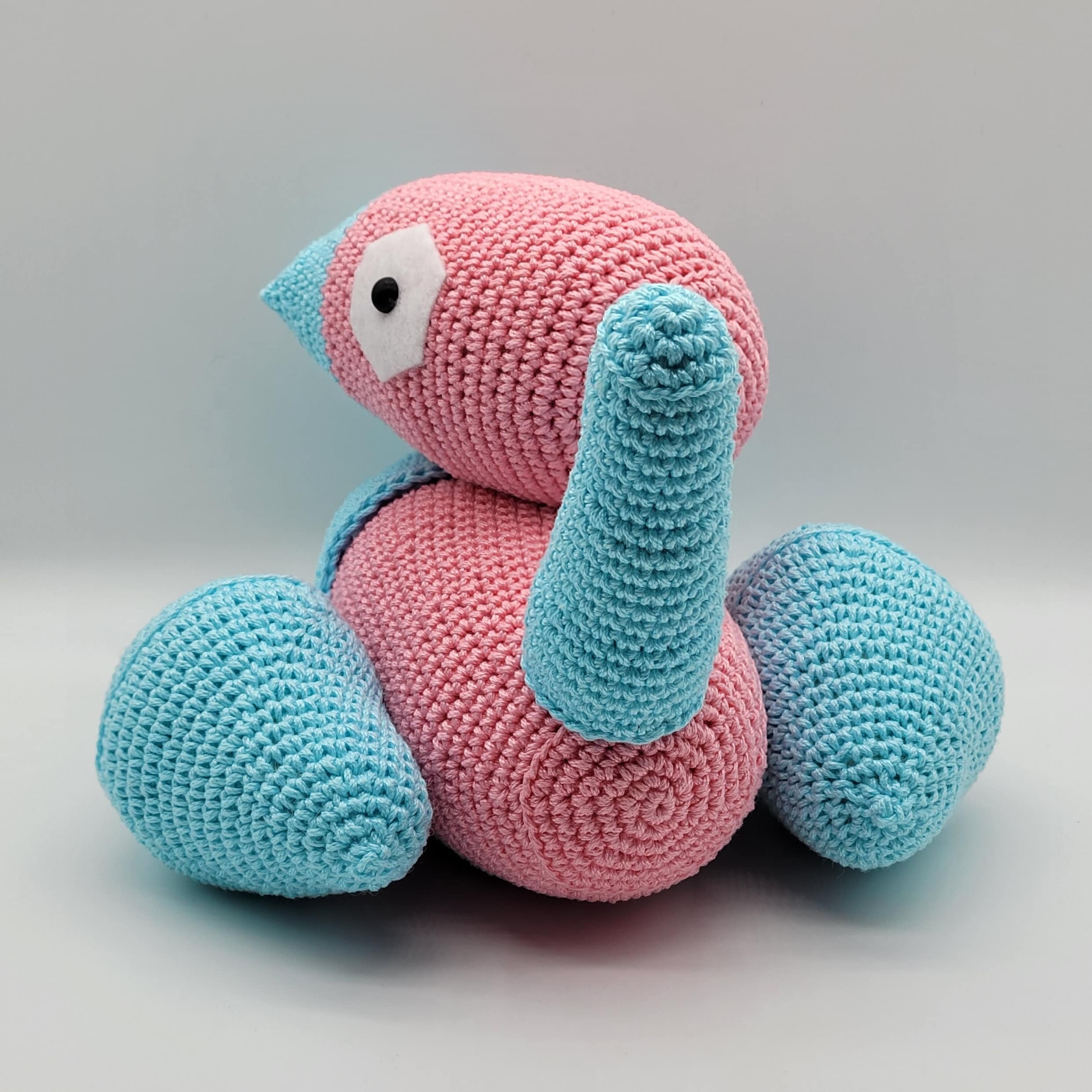 Crochet Amigurumi Porygon Pokemon Plush - Etsy