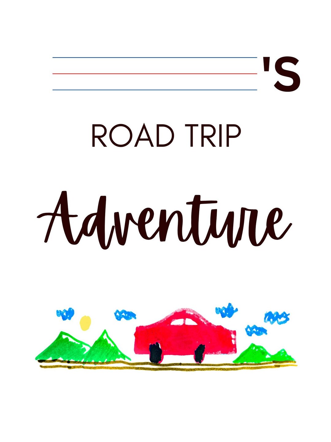 Kid's Road Trip Activity Travel Pack - Etsy