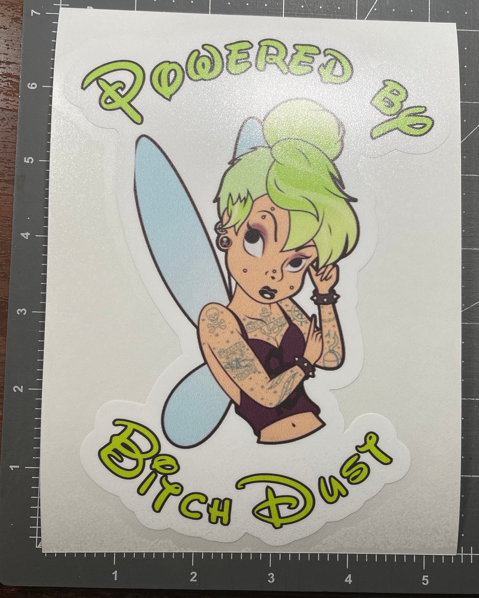 Powered by Bitch Dust Decal Pixie Tinkerbell - Etsy