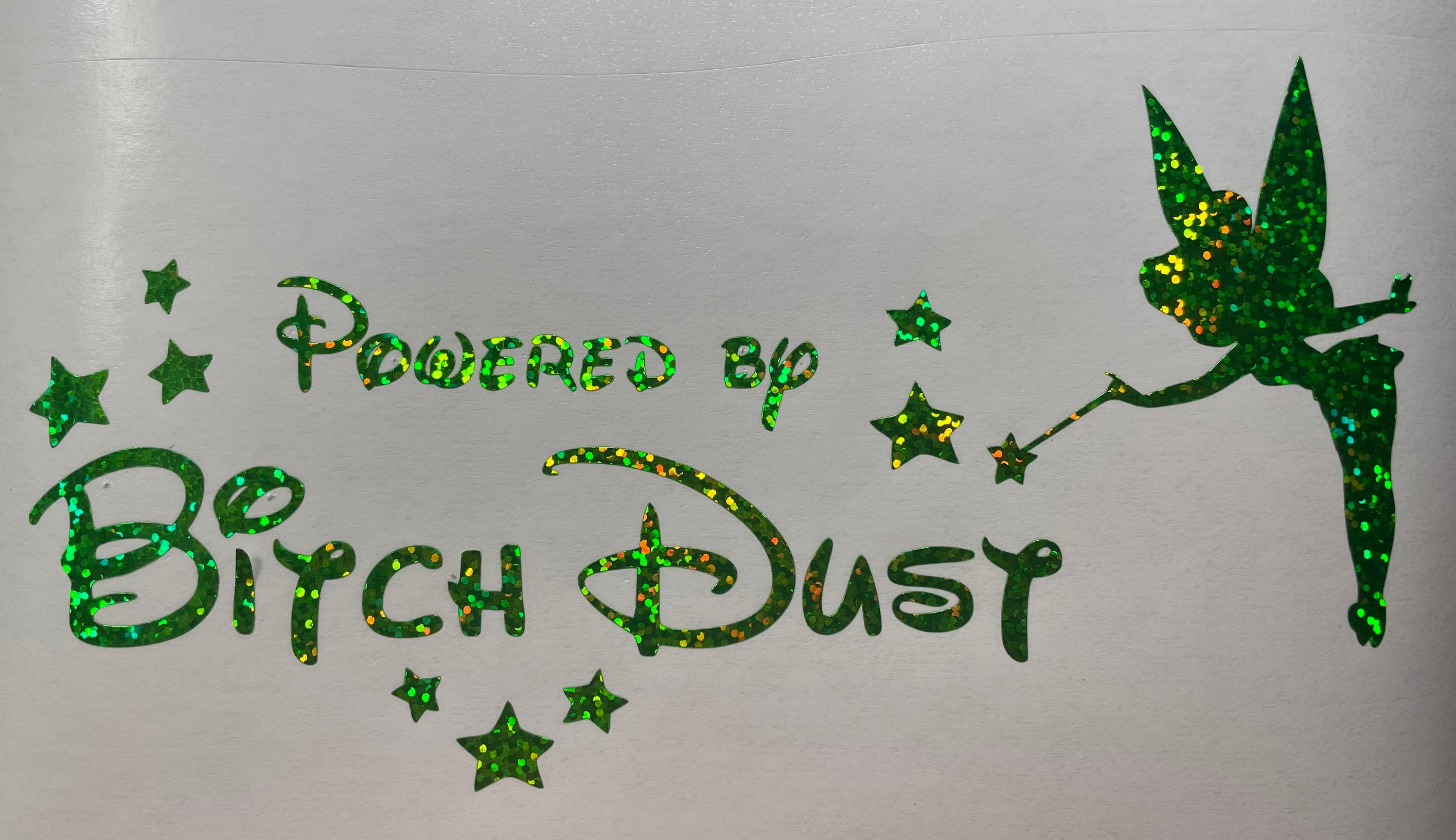 Powered by Bitch Dust Decal Pixie Tinkerbell - Etsy