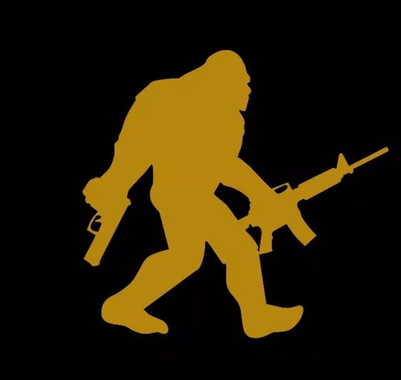 Sasquatch Yeti Bigfoot Ar15 Guns Gun Outdoors Fun Believe - Etsy