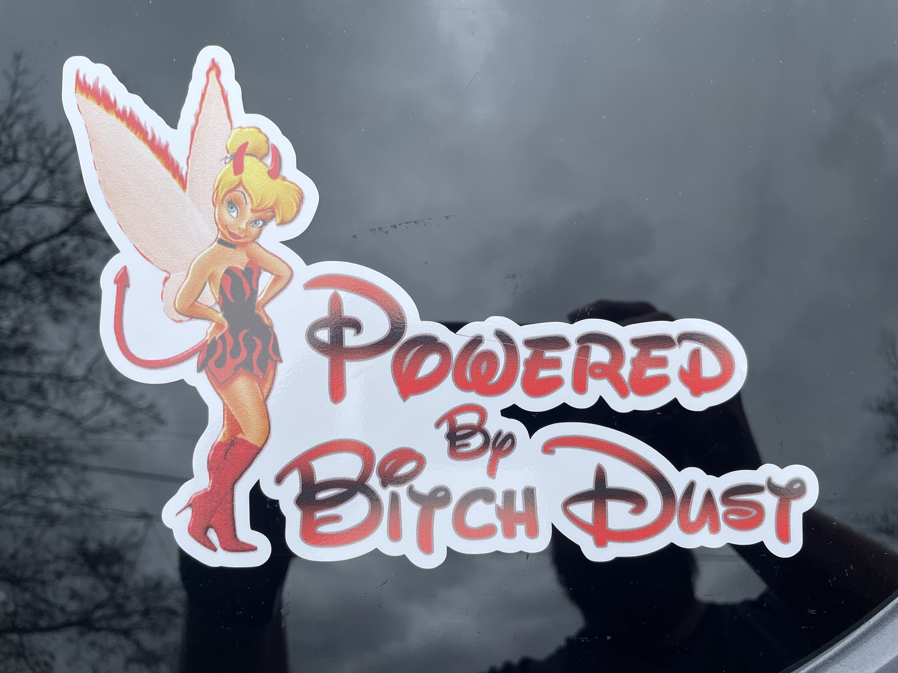 Powered by Bitch Dust Decal Pixie Tinkerbell - Etsy