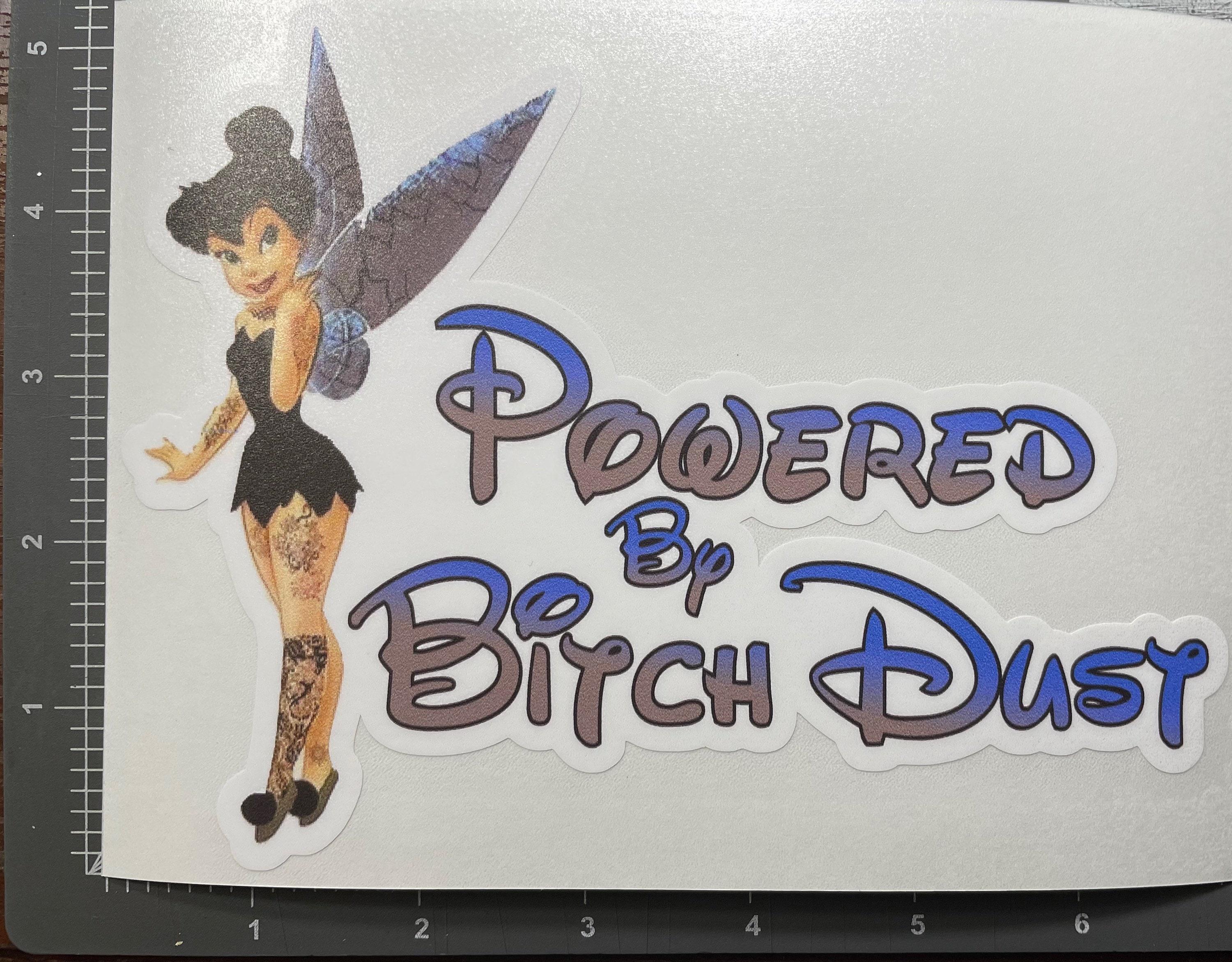 Powered by Bitch Dust Decal Pixie Tinkerbell - Etsy