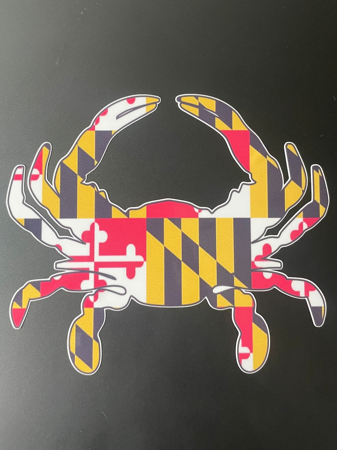 Maryland State Flag Crab Bumper Sticker Decal Chesapeake Bay Usa - Etsy