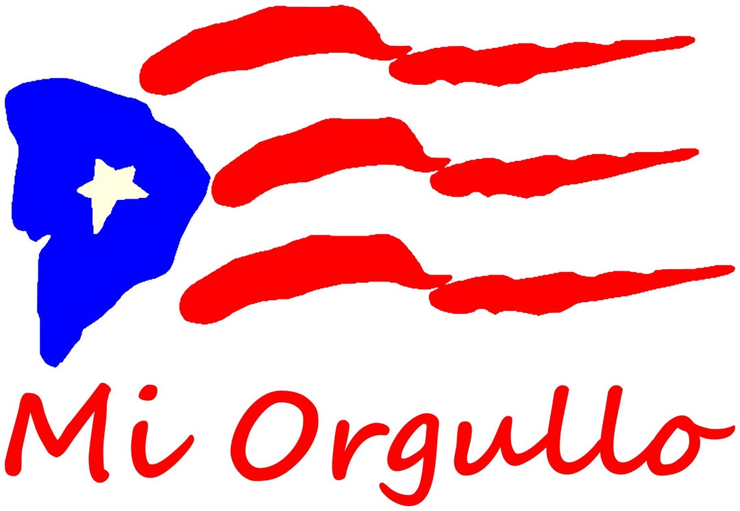 Puerto Rico Car Decal Sticker Mi ORGULLO Flag Laptop Truck - Etsy