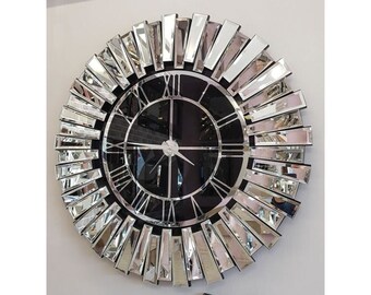 Mirror Wall Clock - Etsy