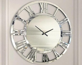 Mirror Wall Clock | Etsy