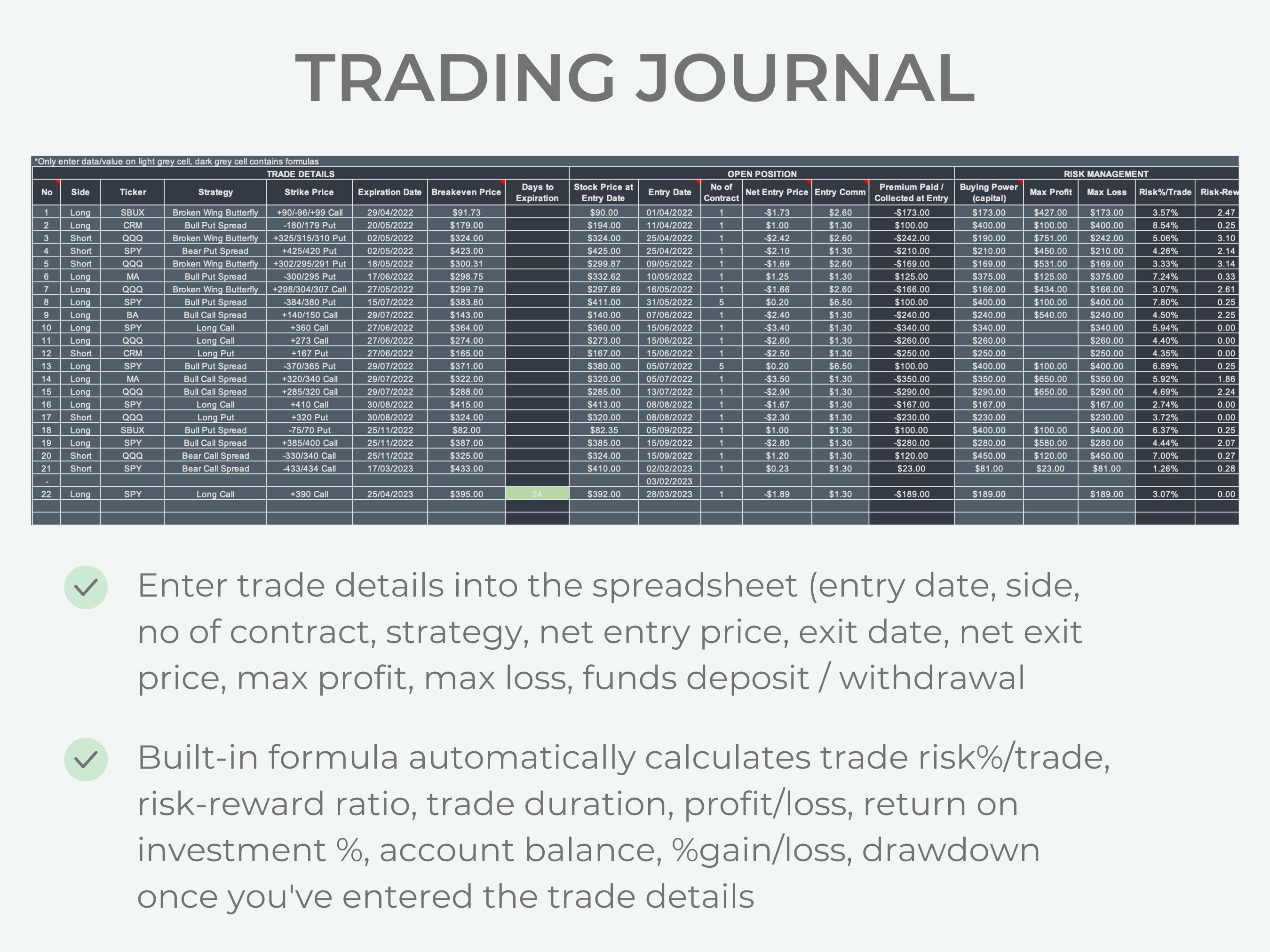 Dark Version Trading Journal BUNDLE Stock & Futures Trading Journal ...
