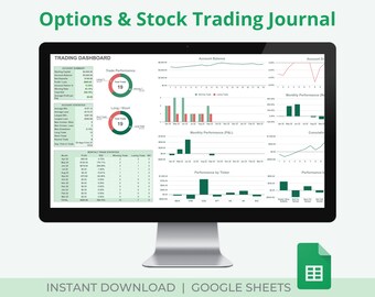 Options Trading Journal and Tracker | Strategy Tracker | Trading Dashboard | Trade Analysis ...