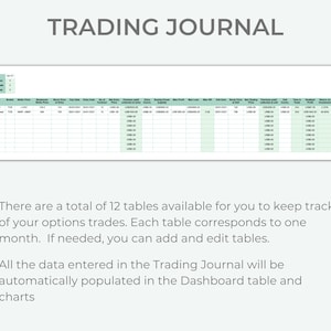 Options Trading Journal + Stocks Portfolio Tracker (excel & Numbers ...
