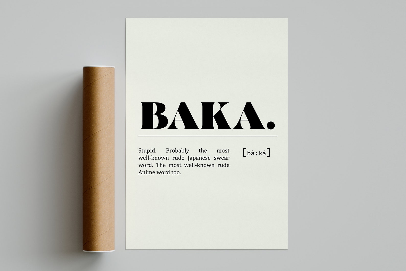 Baka Definition Poster Definition Print Anime Print Etsy Baka Definition Poster Definition Print Anime Print Etsy