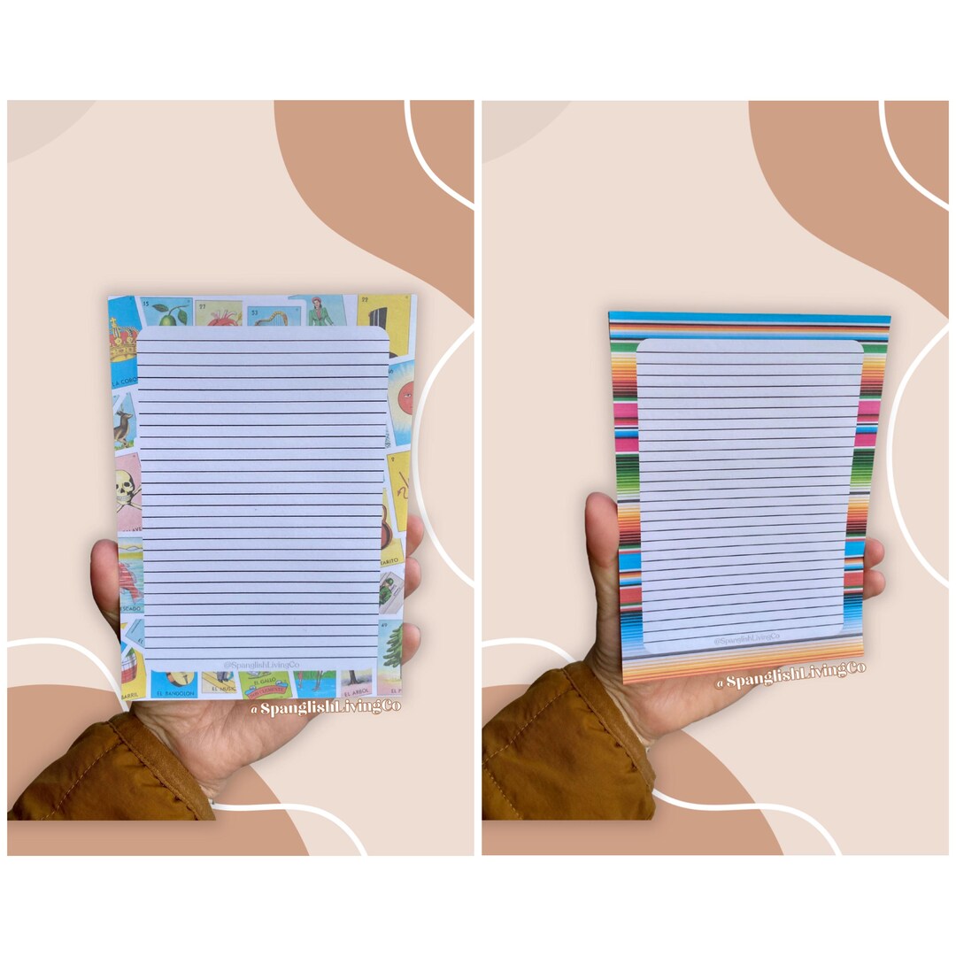 Notepads-hispanic Inspired 5x7 (48pages) - Etsy