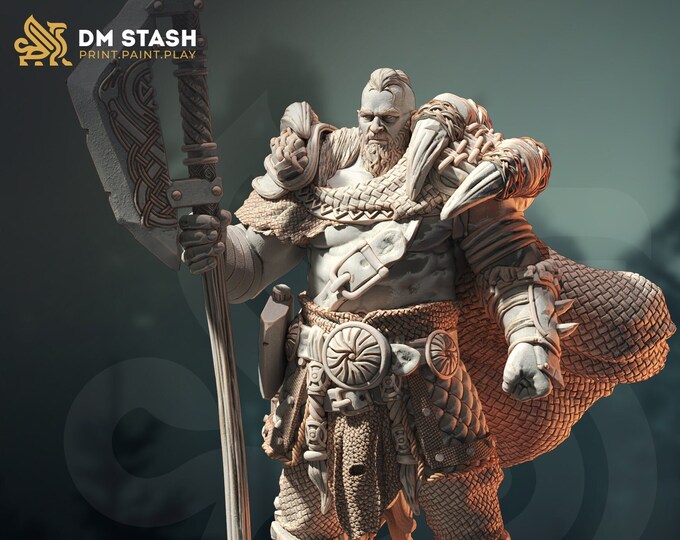 D&D Goliath Barbarian RPG Model Orik Bjornstain by DM Stash - Etsy