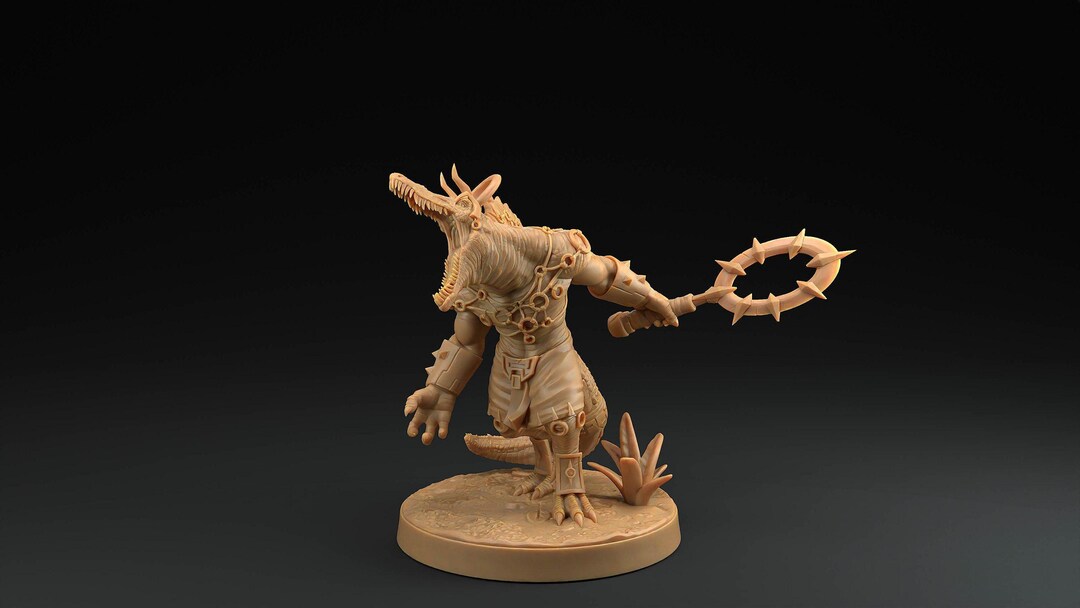 D&D Lizardfolk Wizard | RPG Model | Spino Saurians | by Dragon Trappers ...