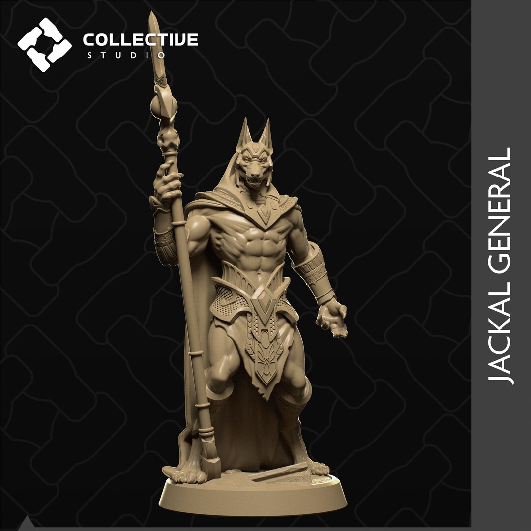 D&D Follower of Anubis RPG Model Jackal General by Collective Studio - Etsy
