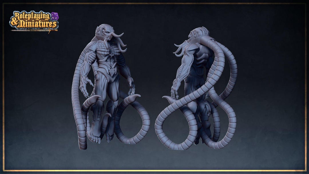 D&D Predator Cthulhu Illithid | RPG Model | Sci-fi Mindflayer ...