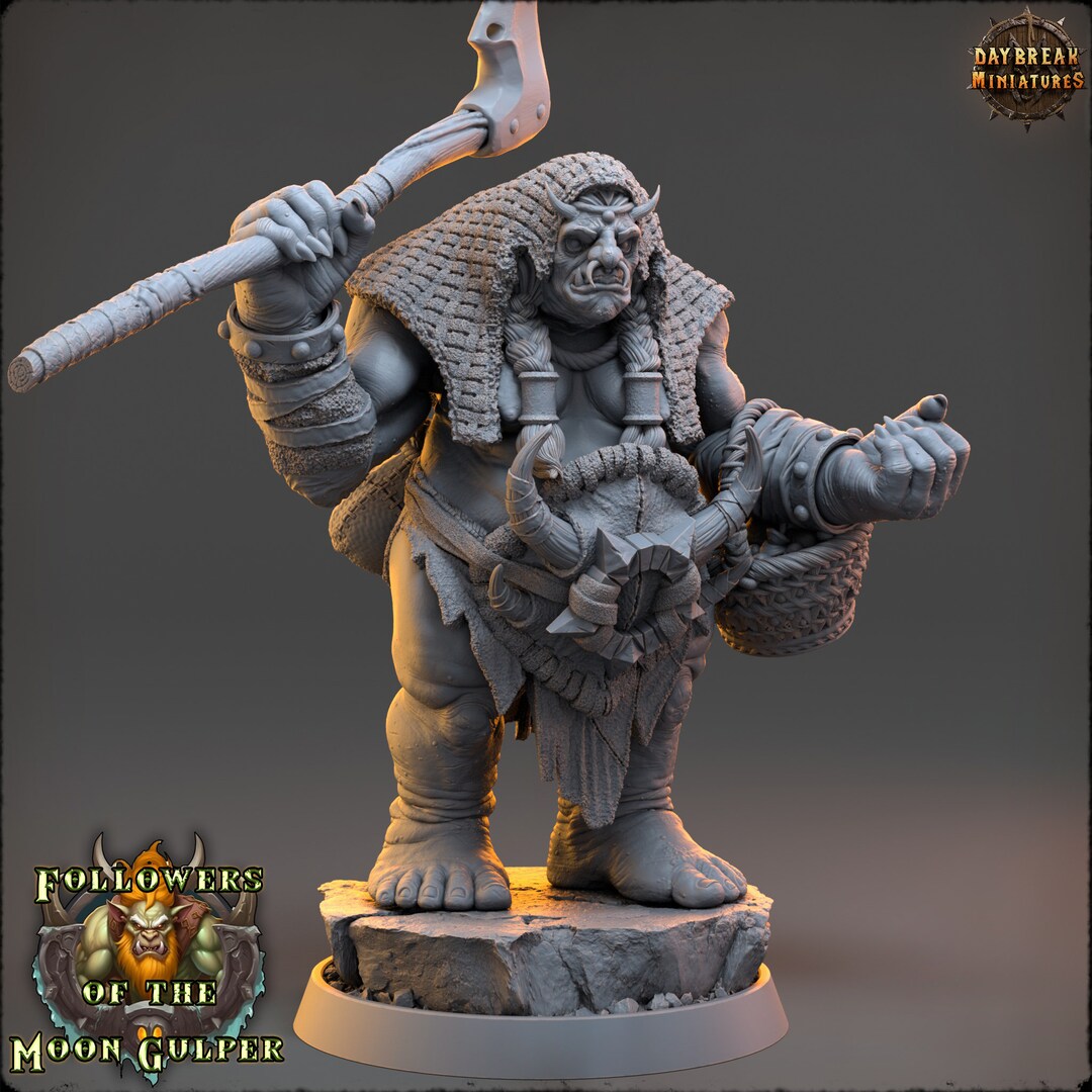 D&D Grandma Ork RPG Model Salty Boo Feggerer by Daybreak Miniatures - Etsy