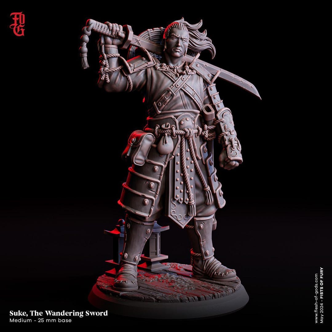 D&D Samurai Fighter / Barbarian Shinobi | RPG Model | Suke, the ...