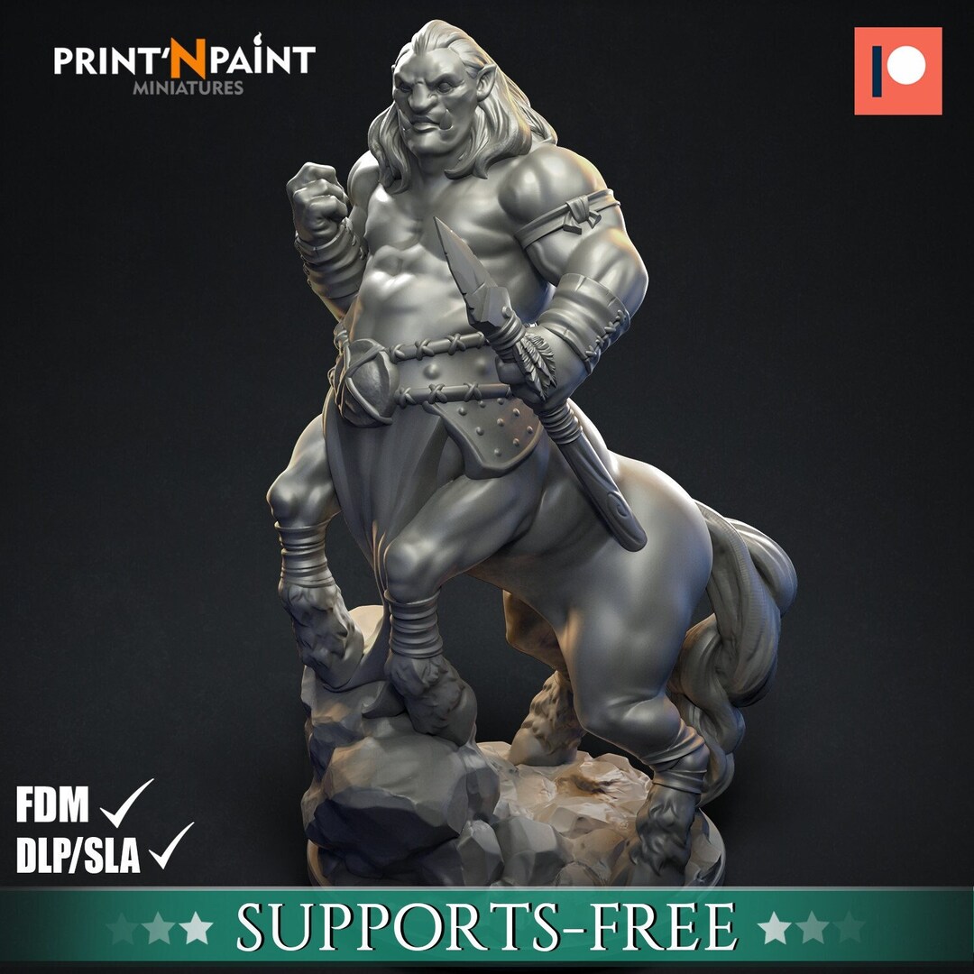 D&D Centaur Hunter RPG Model Centaur Hunter by Print'n Paint - Etsy
