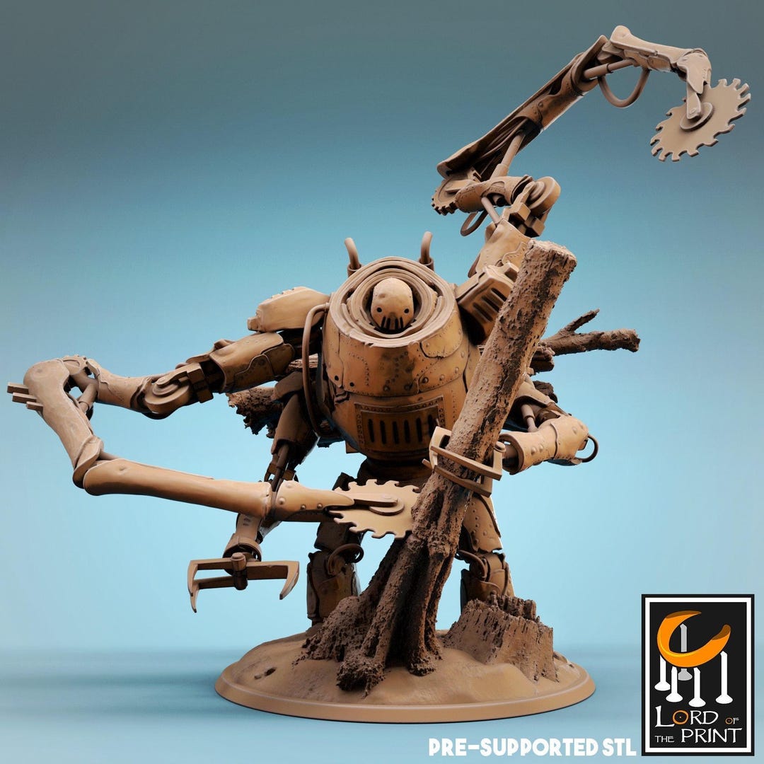 D&D Warforged Cutter | RPG Model | Great Cutter by Rescale Miniatures ...