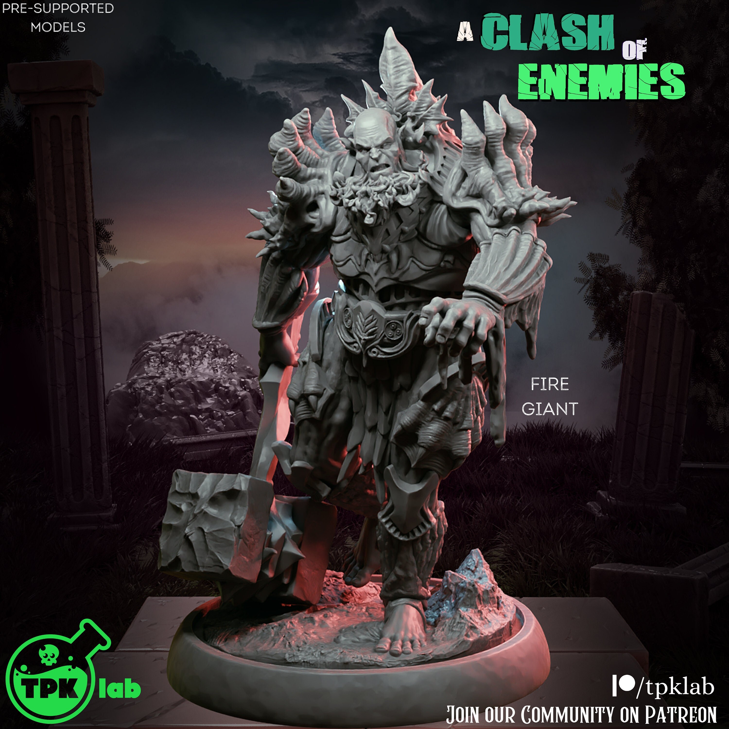 D&D Fire Giant RPG Model by TPK LAB - Etsy