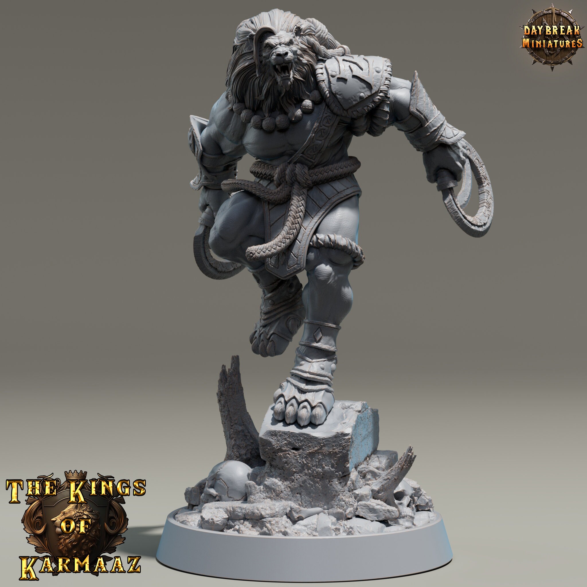 D&D Tabaxi Lion Gladiator RPG Model King Glaive by - Etsy Australia