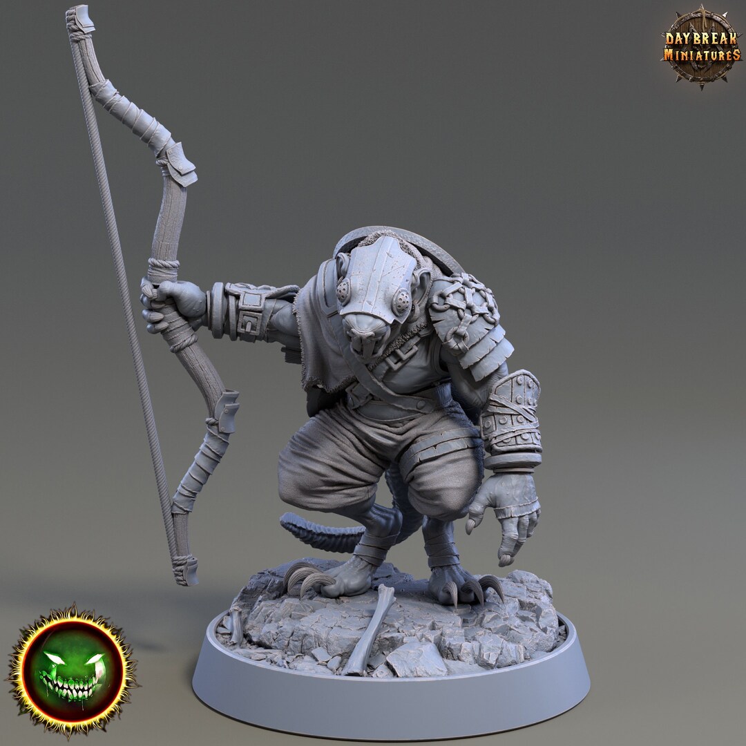 D&D Ratfolk Ranger RPG Model Grezam Toxer by Daybreak Miniatures - Etsy