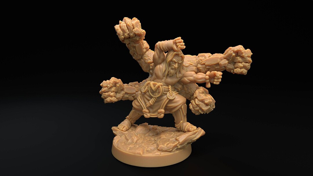 D&D Way of Four Elements Monk | RPG Model | Kofu, the Vengeful | by ...