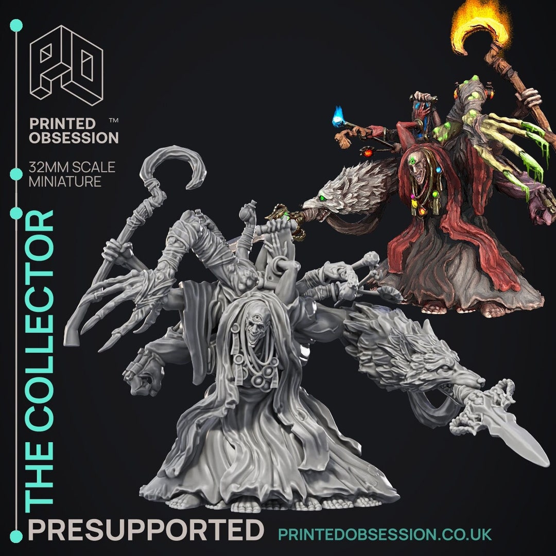 D&D Corrupted Mechanical Priest RPG Model the Collector by Printed ...