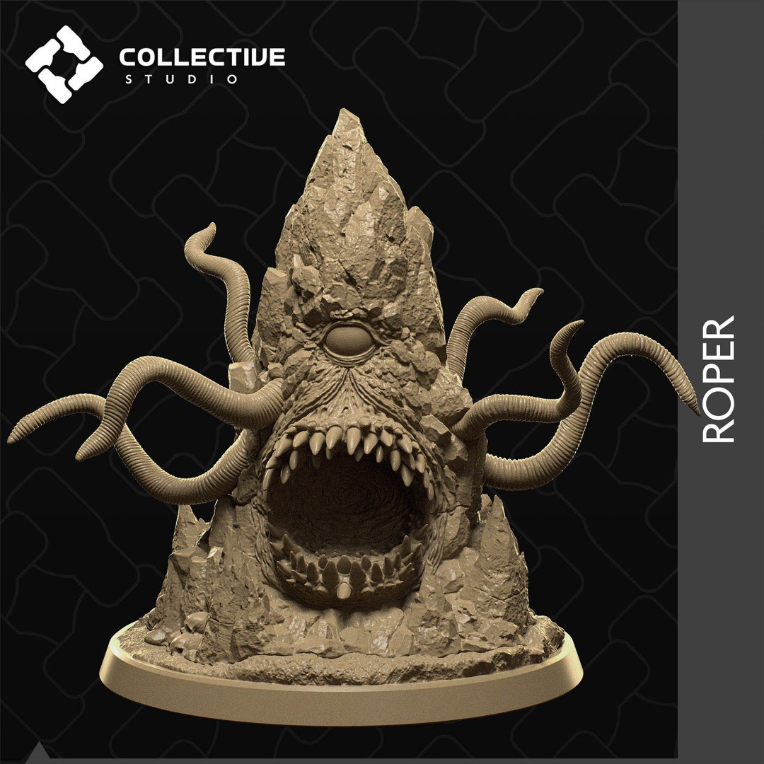 D&D Rock Beholder RPG Model Roper by Collective Studio - Etsy